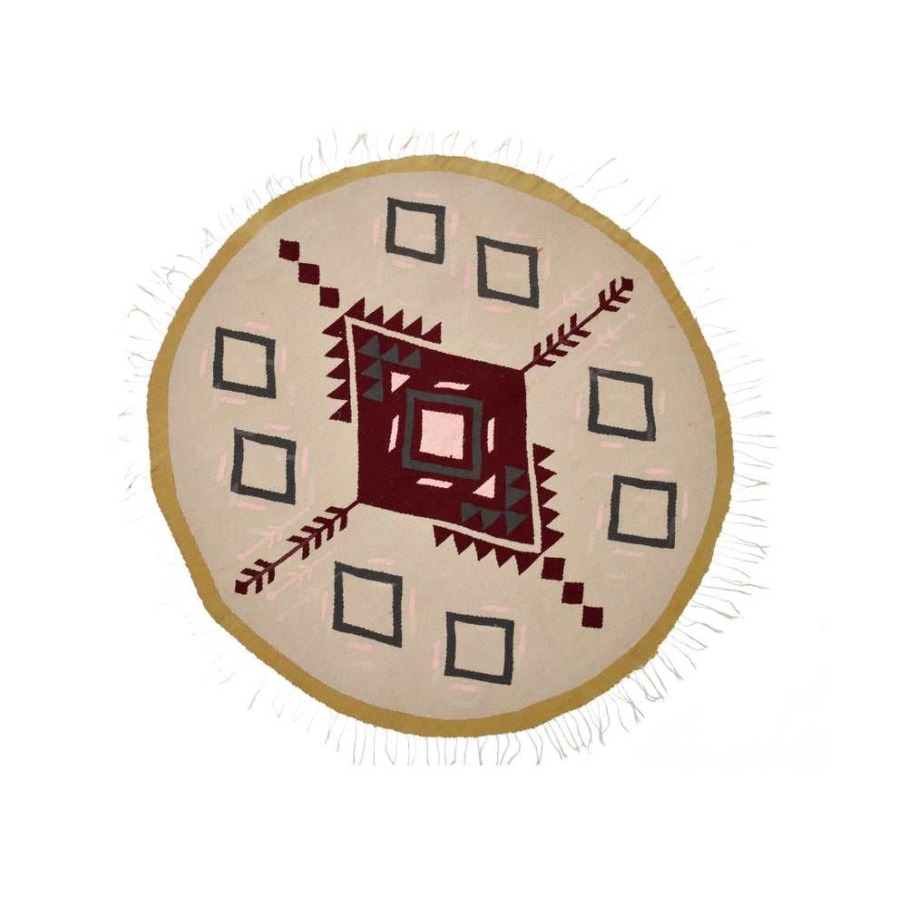 Maya Round Kilim Rug – KUFUF